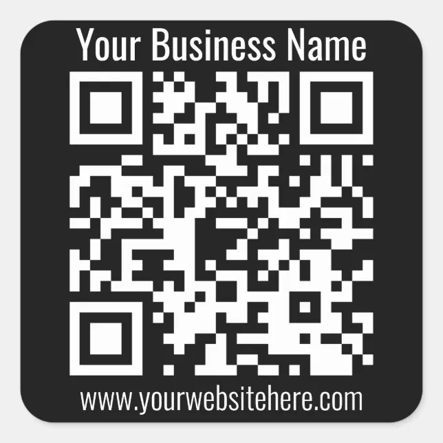 INSTANTLY CREATE SCANNABLE QR Code Square Sticker | Zazzle