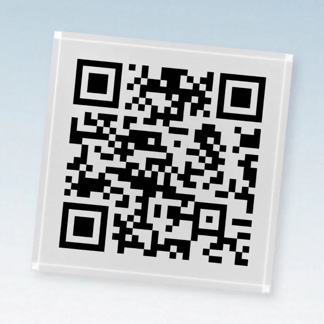 Instantly Created QR Code (by entering your URL) Paperweight | Zazzle