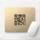 Instantly Editable QR code Template | Faux Gold Mouse Pad | Zazzle
