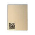 Instantly Editable QR code Template | Faux Gold Notepad | Zazzle