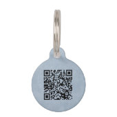 Instructions and QR Code | Blue Cat Pet ID Tag | Zazzle