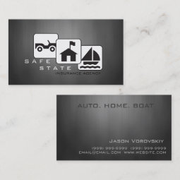 Insurance Agent, Agency Business Card | Zazzle