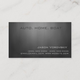 Insurance Agent, Agency Business Card | Zazzle