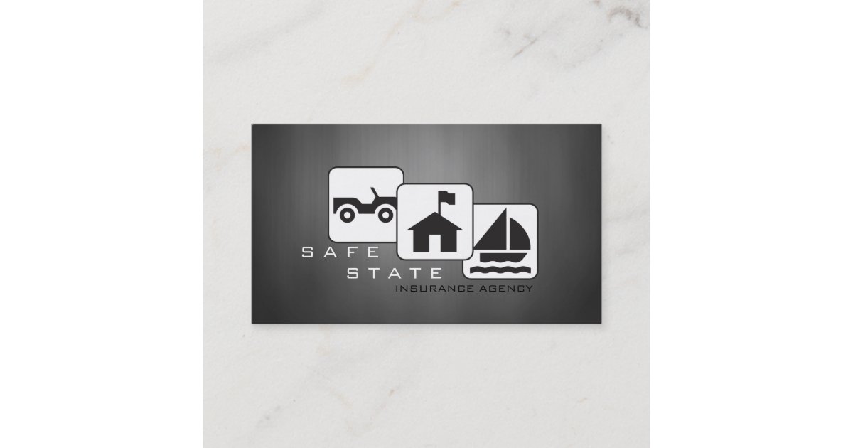 Insurance Agent, Agency Business Card | Zazzle