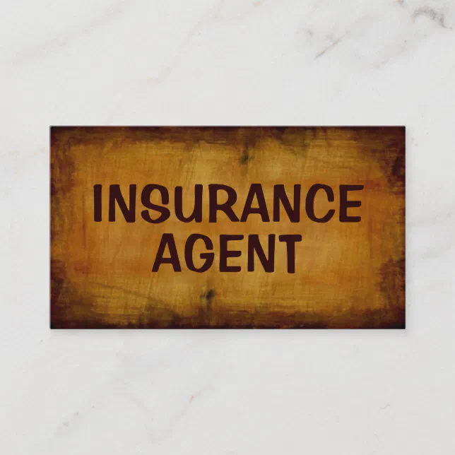 Insurance Agent Antique Business Card | Zazzle
