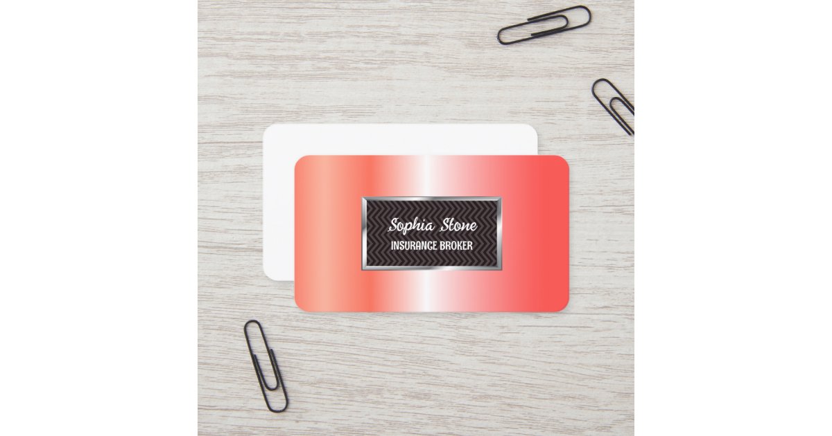 Insurance Agent Business Card | Zazzle