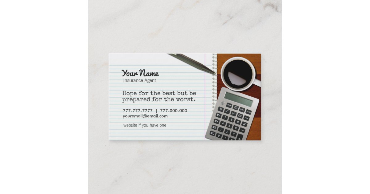 Insurance Agent Business Cards | Zazzle