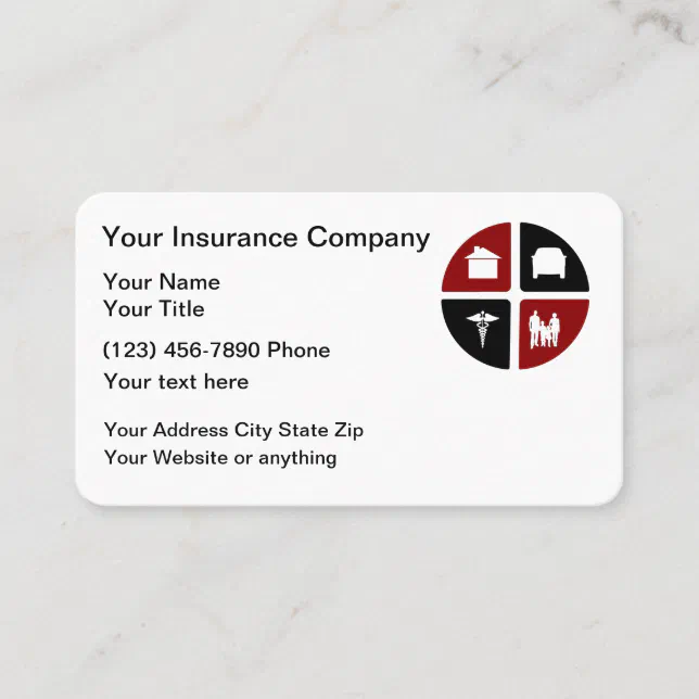 Insurance Agent Multi Line Business Cards | Zazzle
