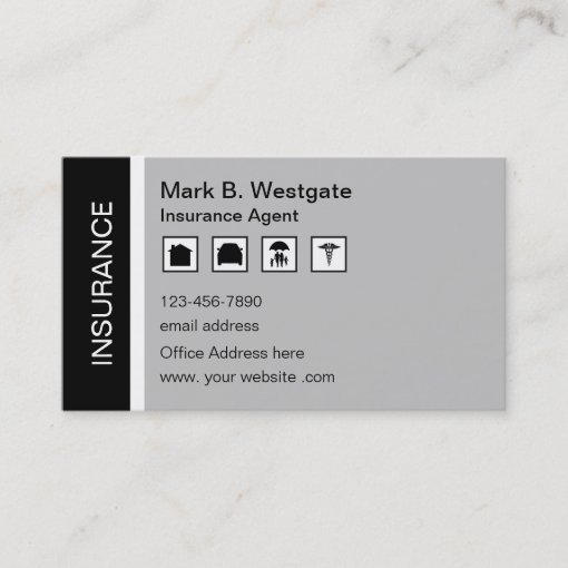 Insurance Agent Multi Line Rep Business Card | Zazzle
