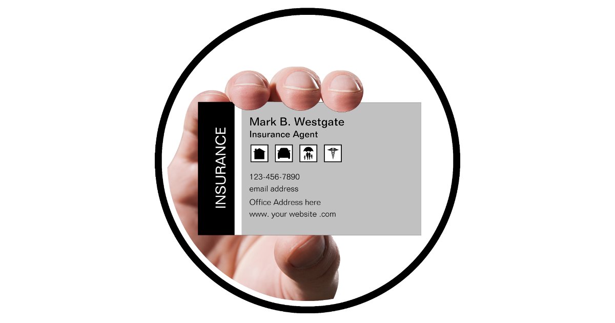Insurance Agent Multi Line Rep Business Card | Zazzle