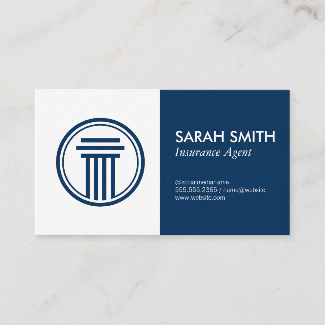 Insurance / Broker Business Card | Zazzle Insurance / Broker Business Card | Zazzle