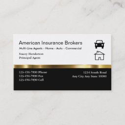 Insurance Broker Business Cards | Zazzle