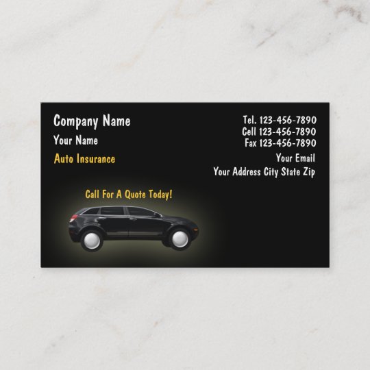 Insurance Business Cards | Zazzle.com
