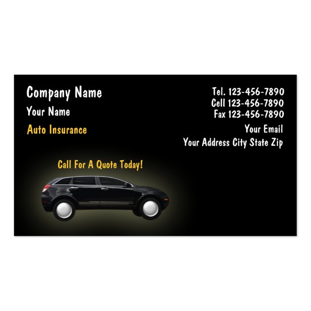 Insurance Business Cards
