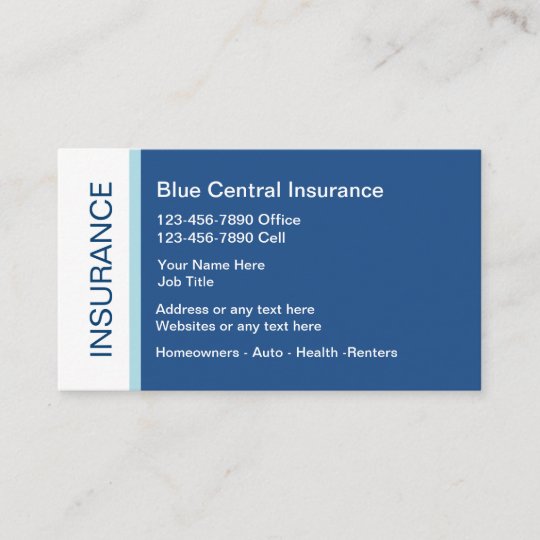 Insurance Business Cards | Zazzle.com