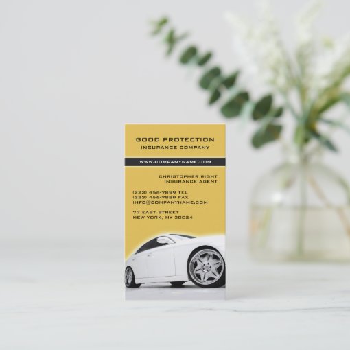 Insurance/Car Dealer Business Card | Zazzle