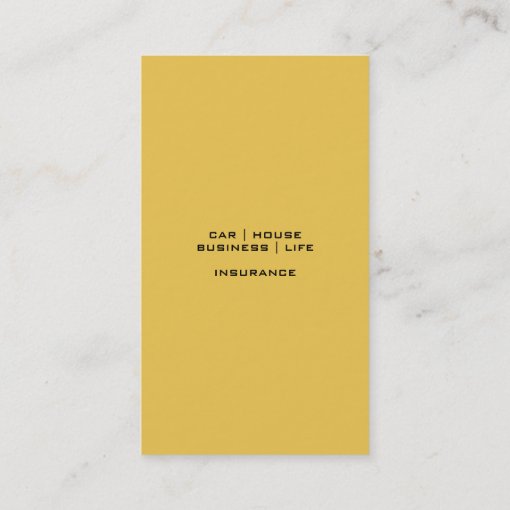 Insurance/Car Dealer Business Card | Zazzle