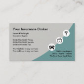 Insurance Modern Broker Business Cards | Zazzle