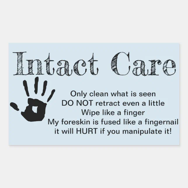 Intact Care sticker | Zazzle