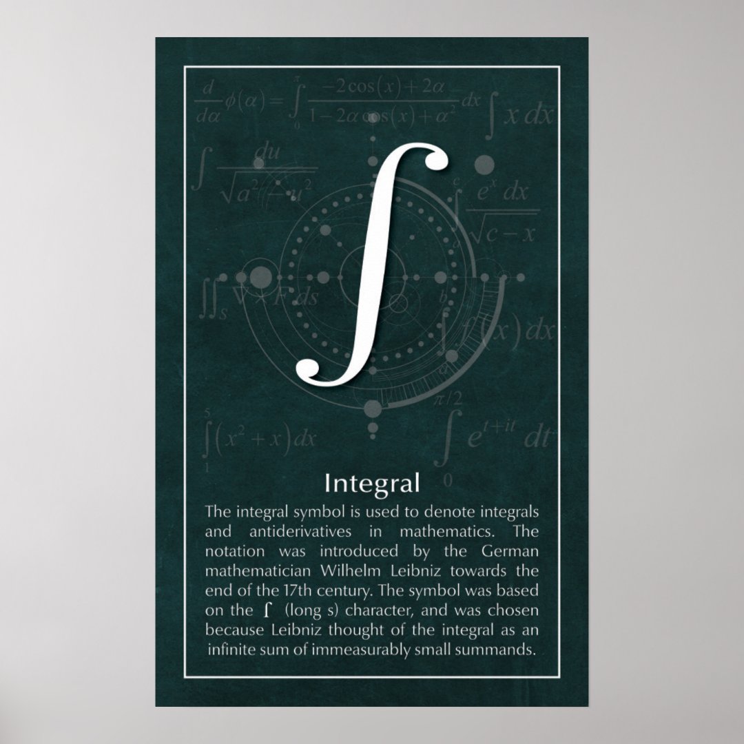 Integral Poster | Zazzle
