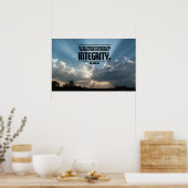 Integrity Inspirational Poster Print | Zazzle