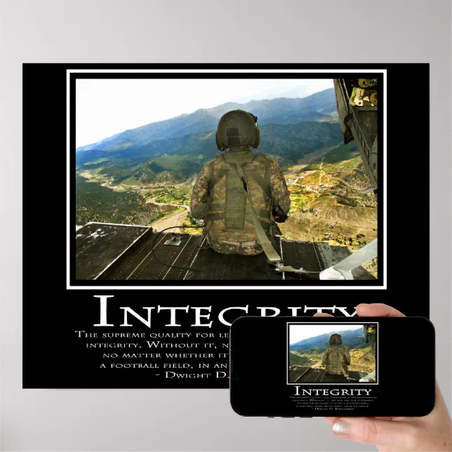 Integrity Poster | Zazzle