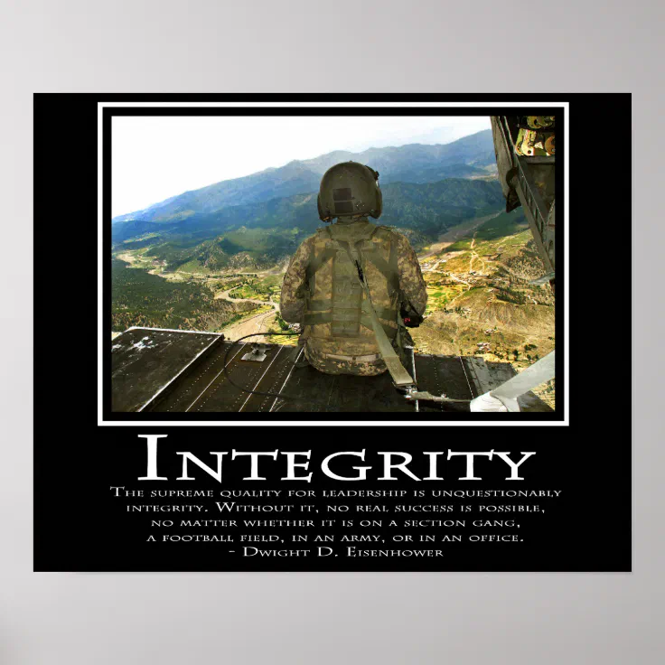 Integrity Poster | Zazzle