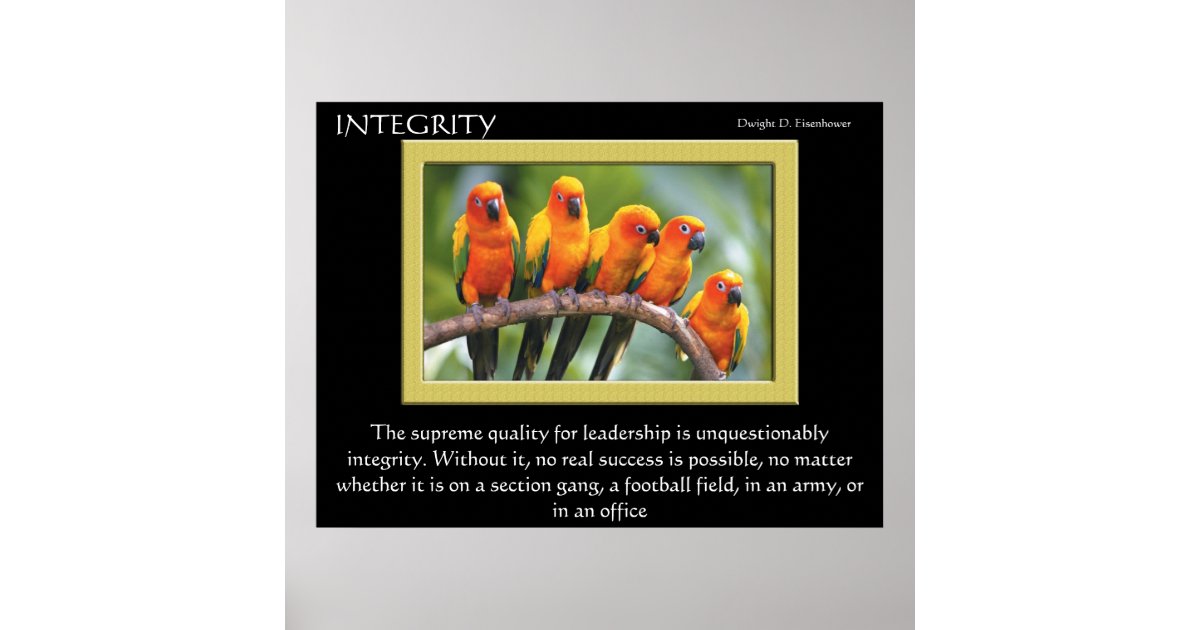 INTEGRITY Posters | Zazzle