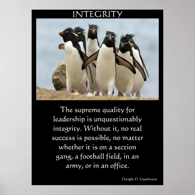 INTEGRITY Posters 21 | Zazzle