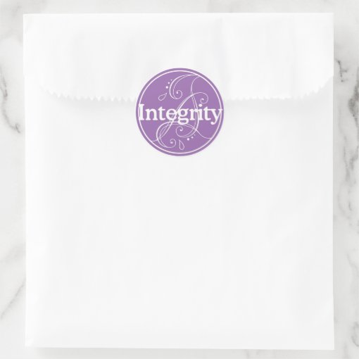 Integrity Sticker | Zazzle