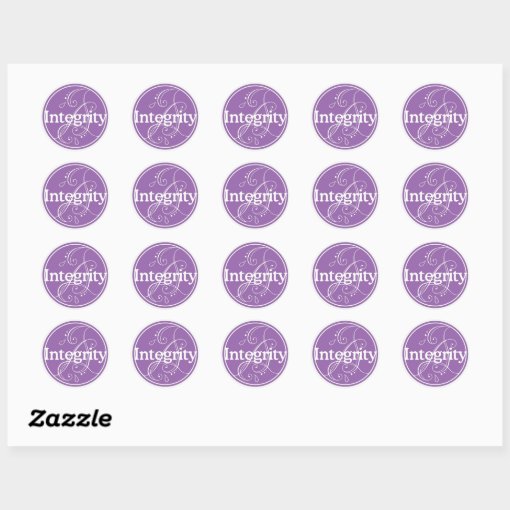 Integrity Sticker | Zazzle