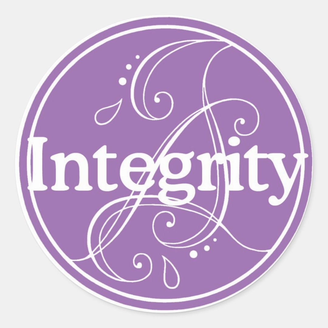 Integrity Sticker | Zazzle
