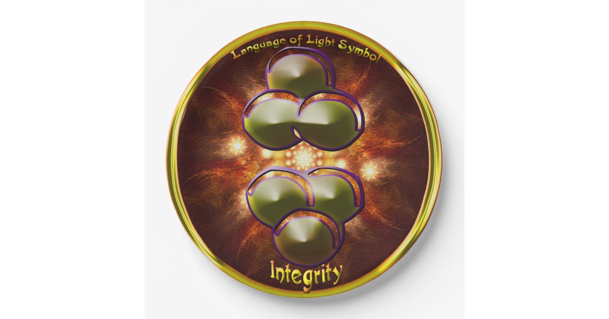 Integrity Symbol Art Paper Plates | Zazzle
