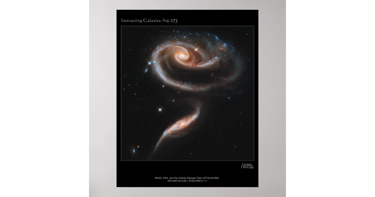 Interacting Galaxies ARP-273 Poster | Zazzle