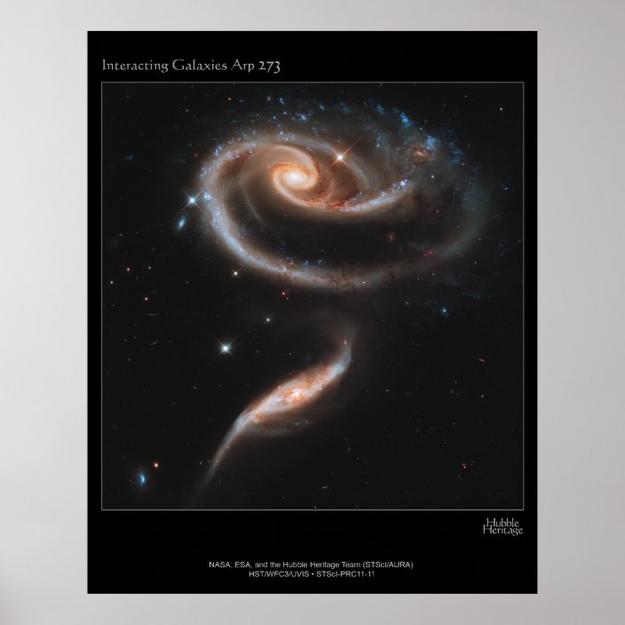 Interacting Galaxies ARP-273 Poster | Zazzle.com