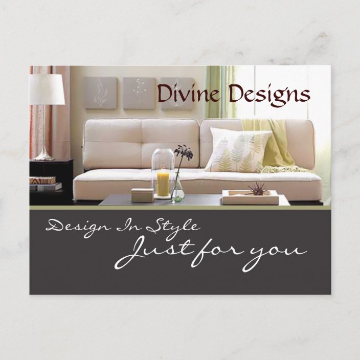 Interior Design - Customized Postcard | Zazzle.com