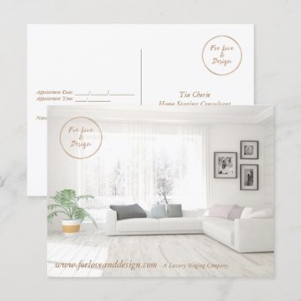 Interior Design Post Card | Zazzle