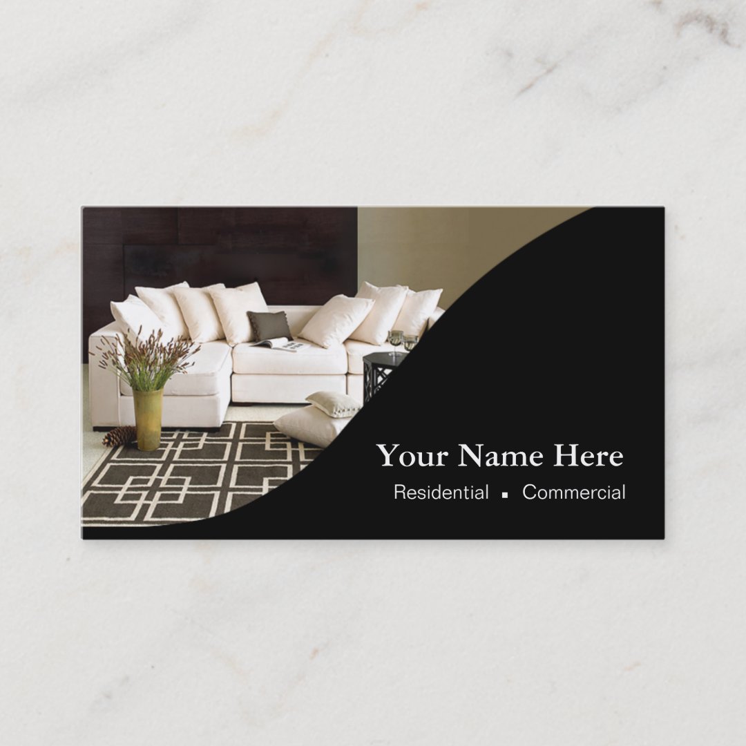 Interior Designer Home Staging Business Card | Zazzle