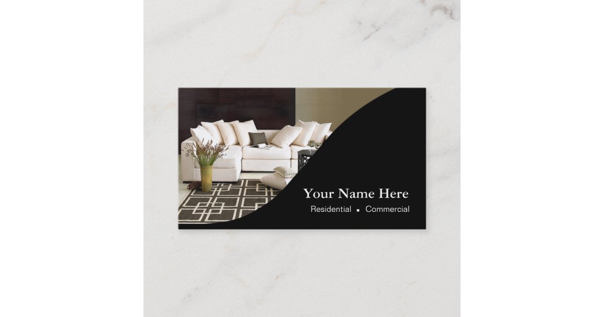 Interior Designer Home Staging Business Card | Zazzle