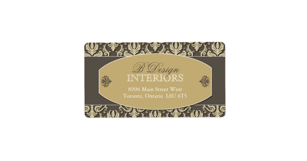 Interior Designer Shipping Labels | Zazzle