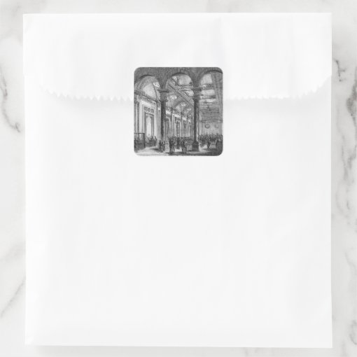 Interior of Lloyd's of London Square Sticker | Zazzle
