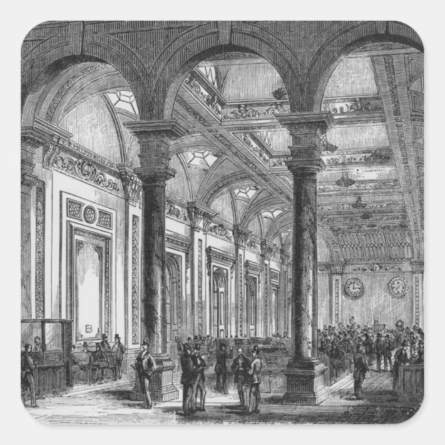 Interior of Lloyd's of London Square Sticker | Zazzle