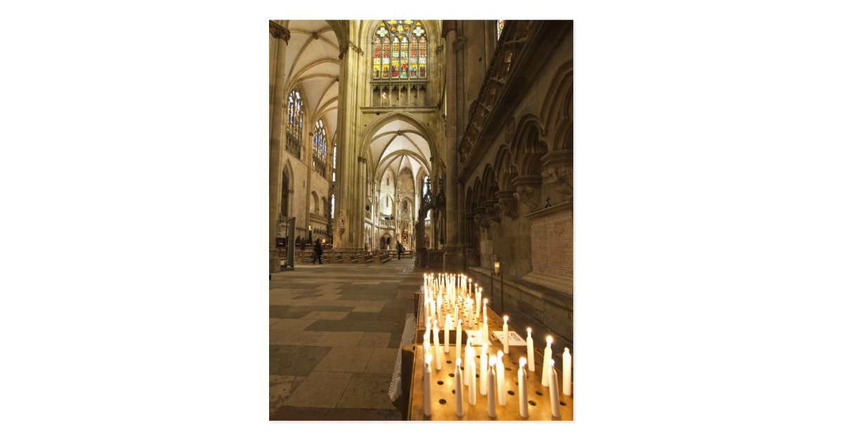 Interior of St. Peter's Cathedral in Regensburg Postcard | Zazzle.com