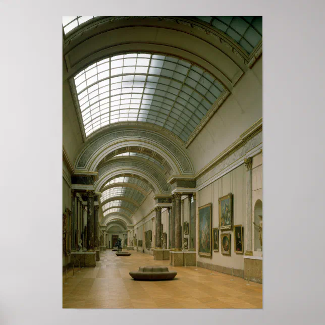 Interior view of the Grande Galerie Poster | Zazzle