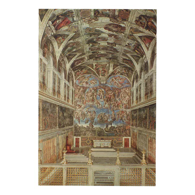 sistine chapel front wall