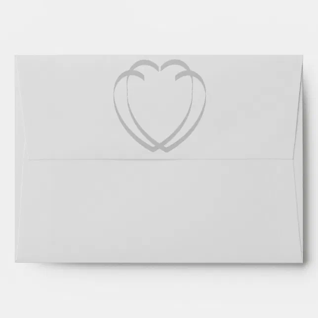 Interlocking Hearts Invitation Envelope | Zazzle