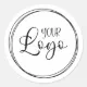 Interlocking Rings for Your Business Logo Classic Round Sticker | Zazzle