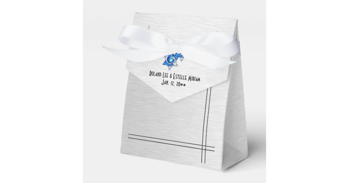 Interlocking Stars (Personalized) Favor Boxes | Zazzle