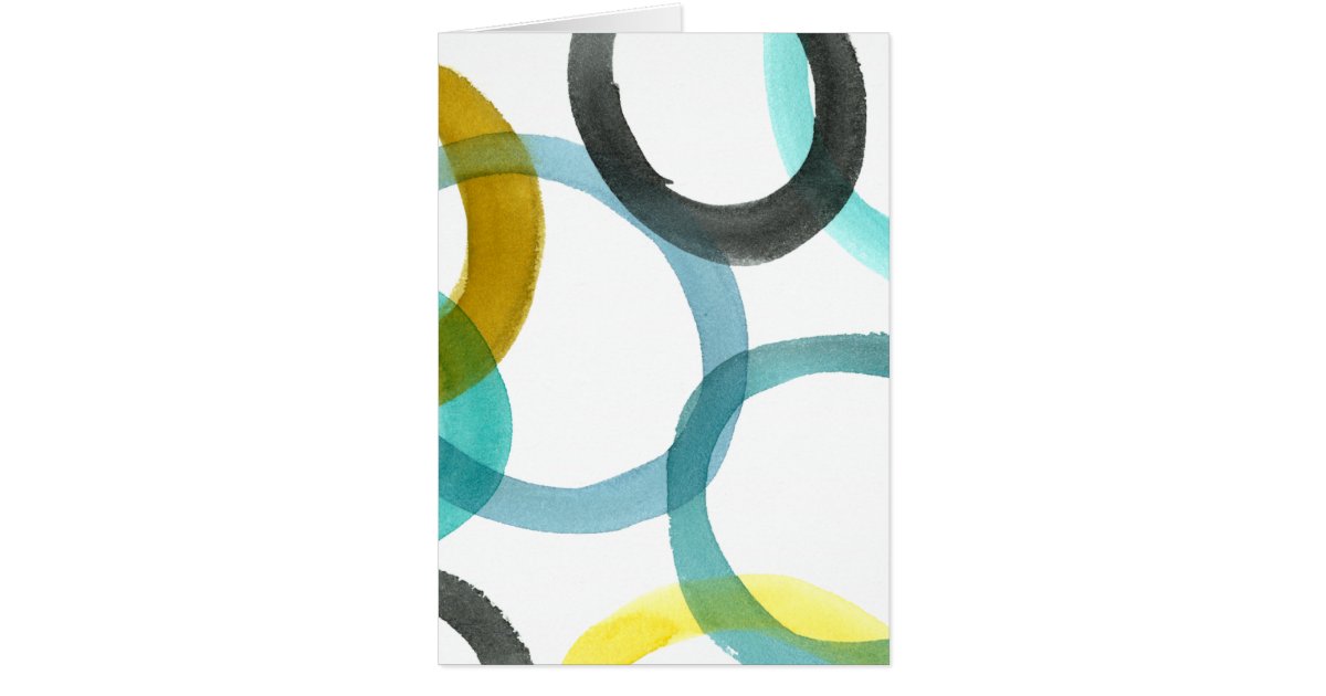 Interlocking Yellow & Blue Circles | Zazzle