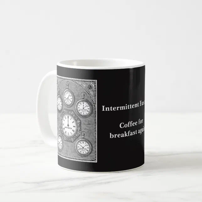Intermittent Fasting Clock Mug | Zazzle
